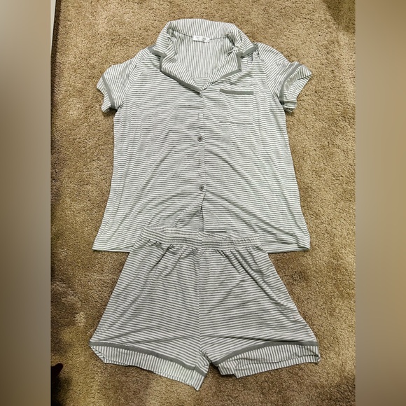 Ekouaer | Intimates & Sleepwear | Striped Gray Womens Pajama Set | Poshmark
